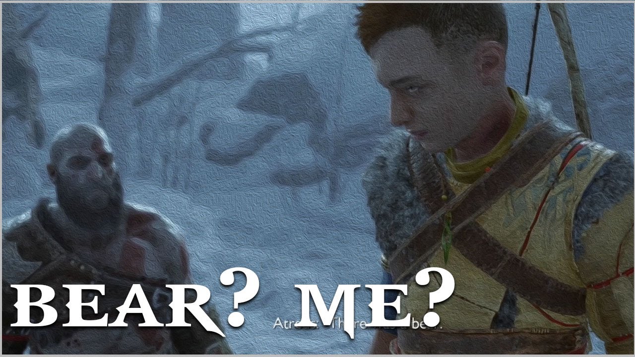 Atreus realized he was transformed in a bear after fighting Kratos (God ...
