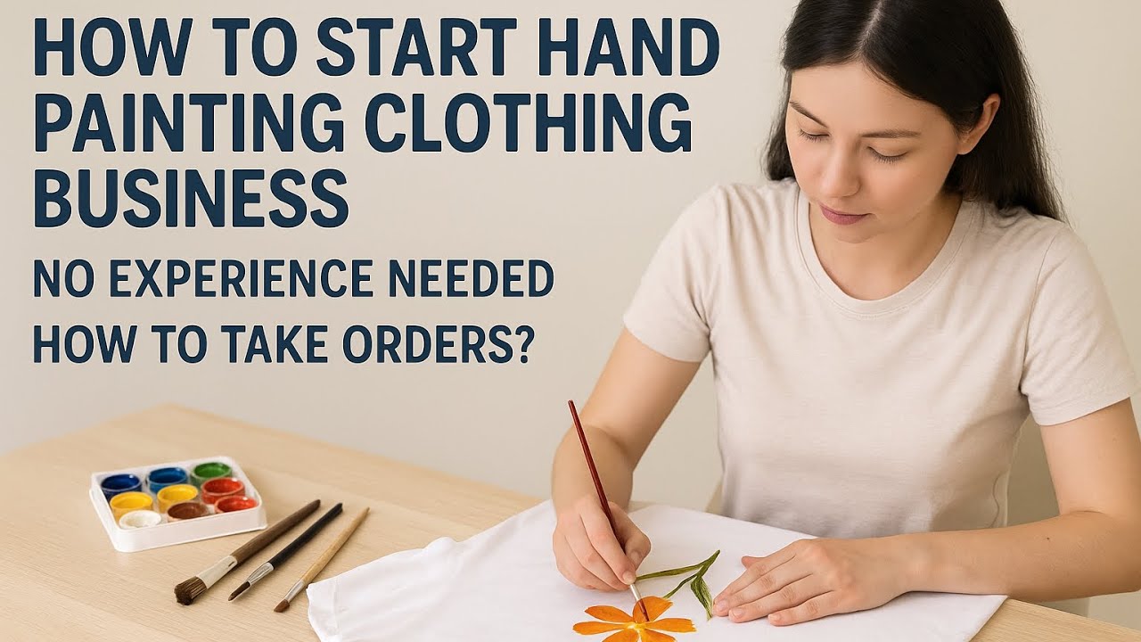 How to start fabric painting clothing brand with no experience, step ...