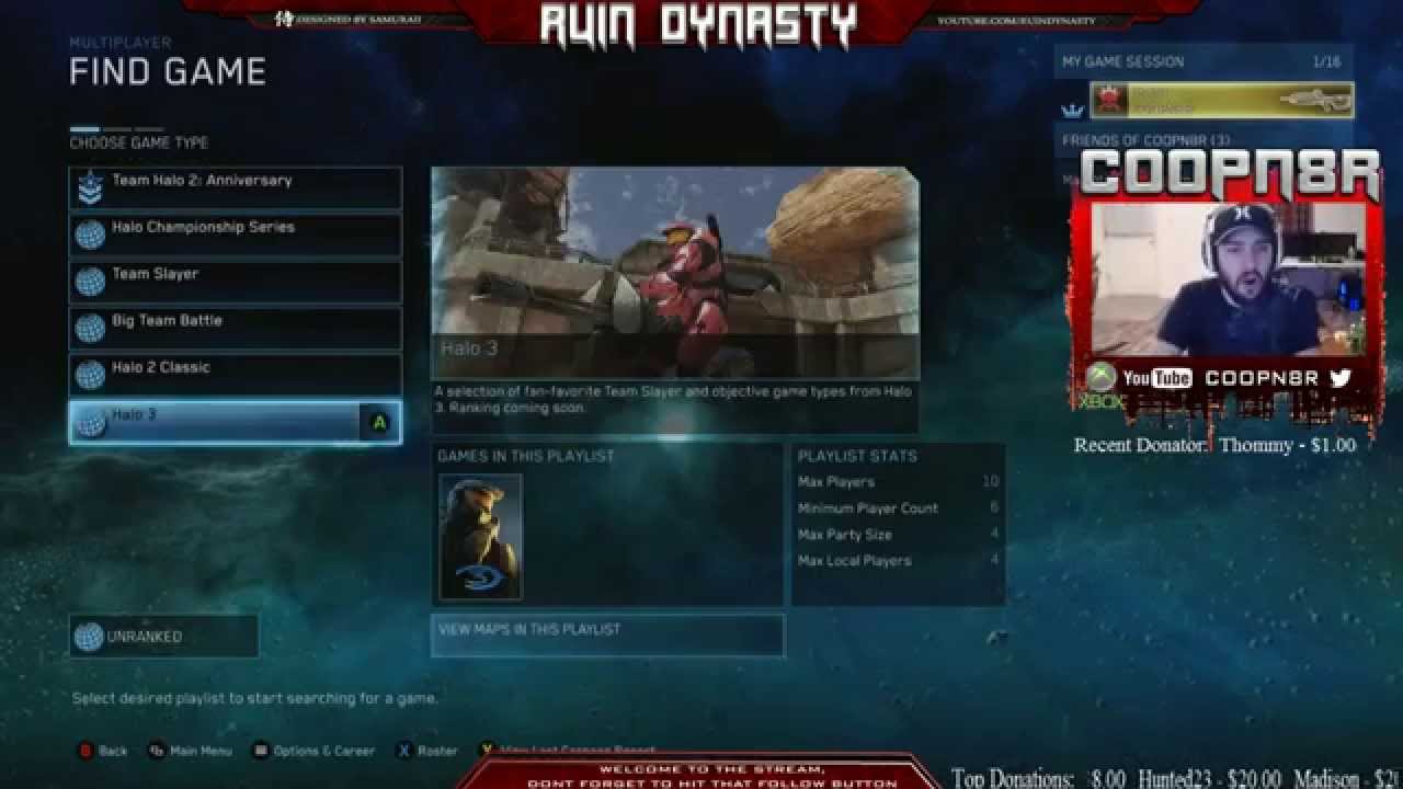 Halo MCC: Slight Rage - Level 14 back to Level 1 - YouTube