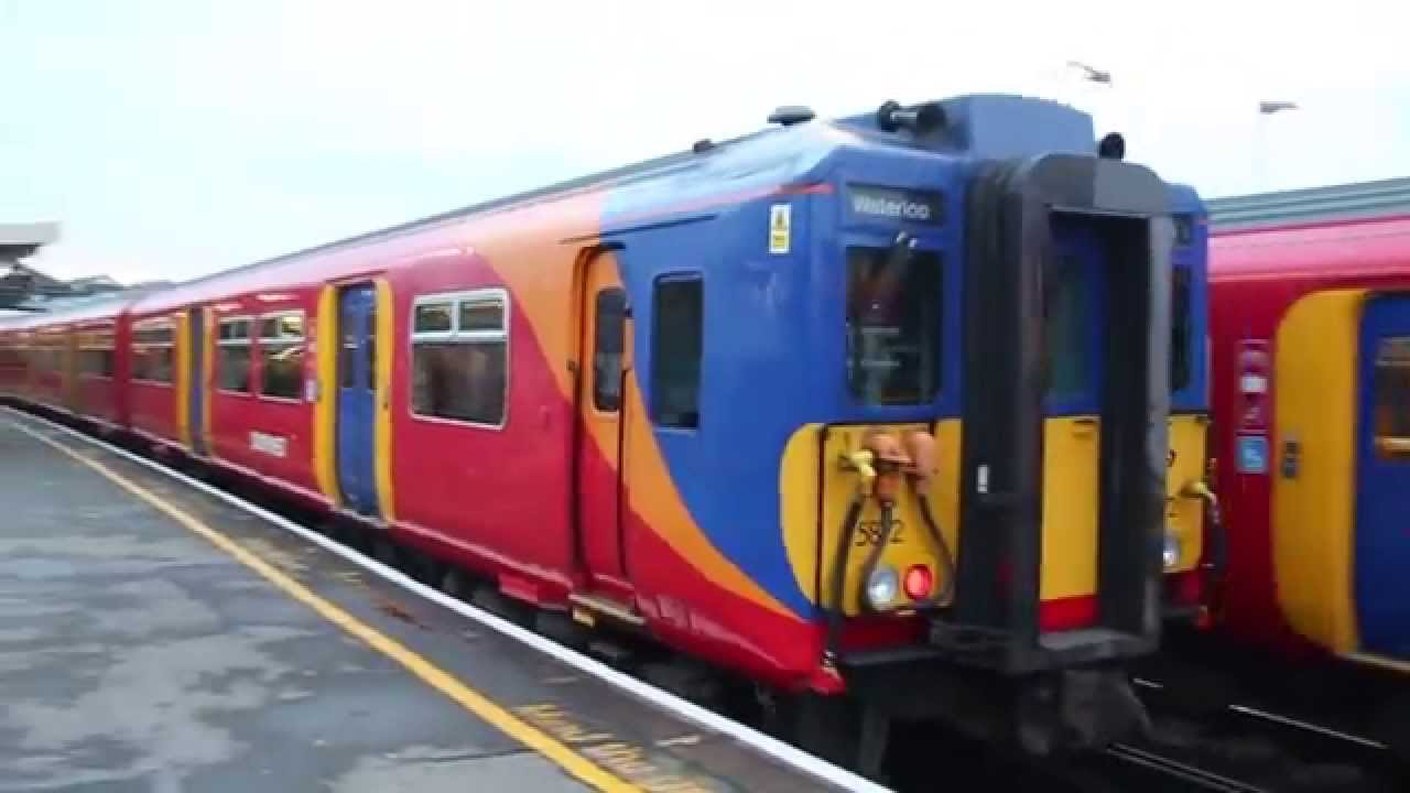 (South West Trains) BREL BR Class 455 sets 741 and 872 Arriving Clapham ...