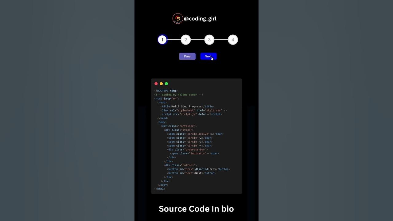 Muti Step Process 💥 Coder Computerprogrammer Html Codinglover Css Coderslife Shortvideo