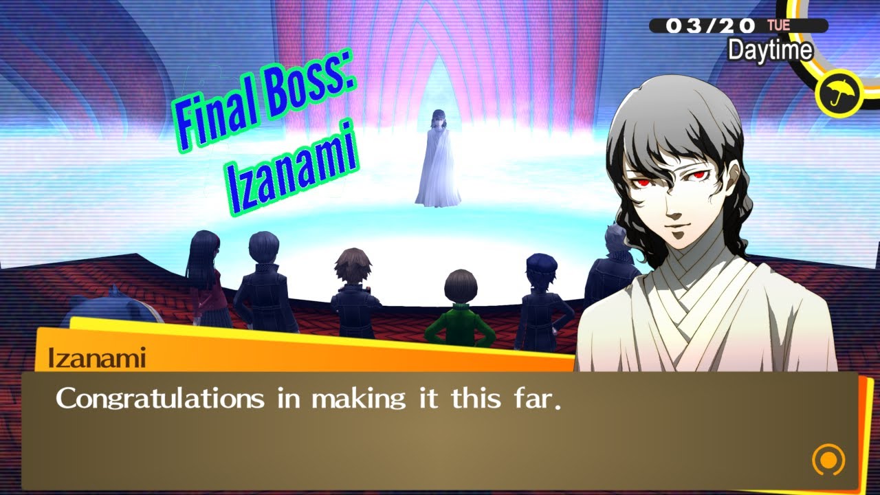 Persona 4 Golden- FInale- Last Boss- Izanami + Margaret - Golden Ending ...
