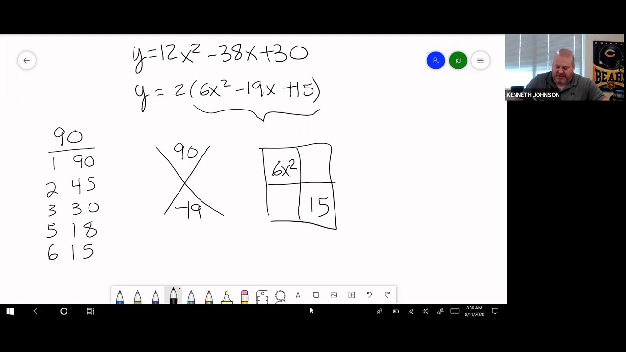 Xbox Factoring Factoring Quadratics And Finding Roots Zeros Youtube