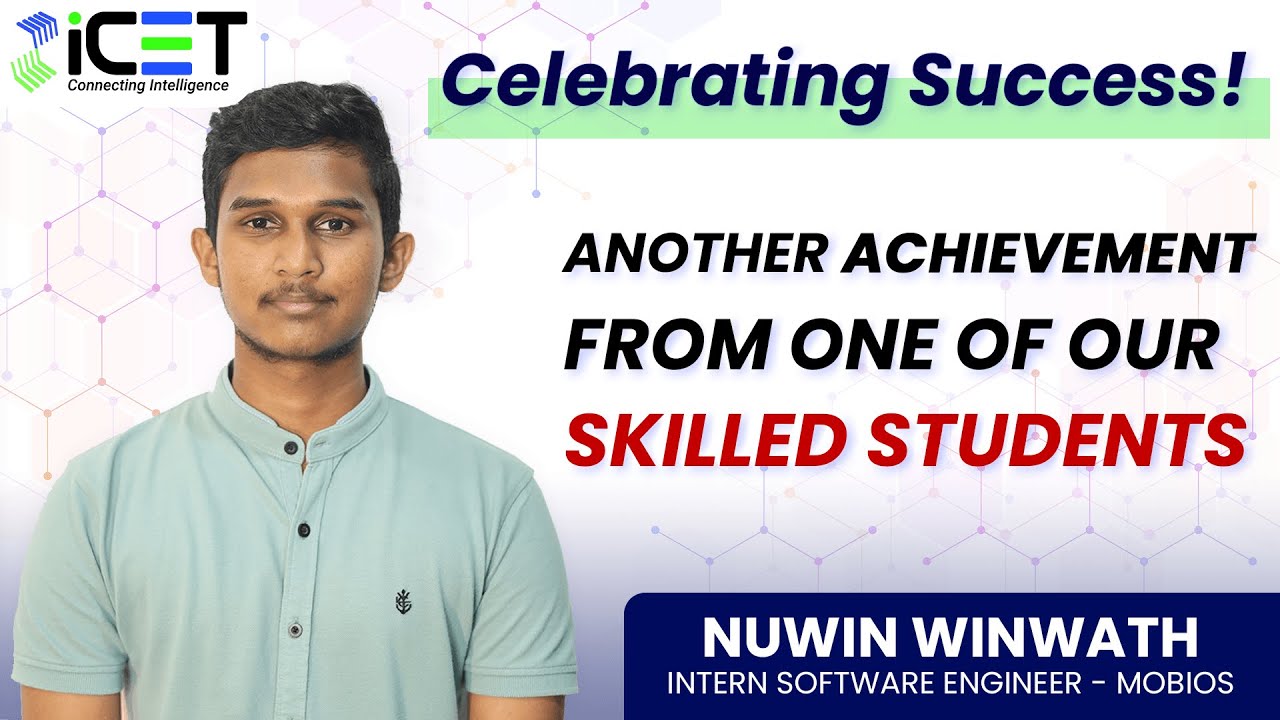 Meet Nuwin Winwath, who's paving his way to success with iCET! - YouTube