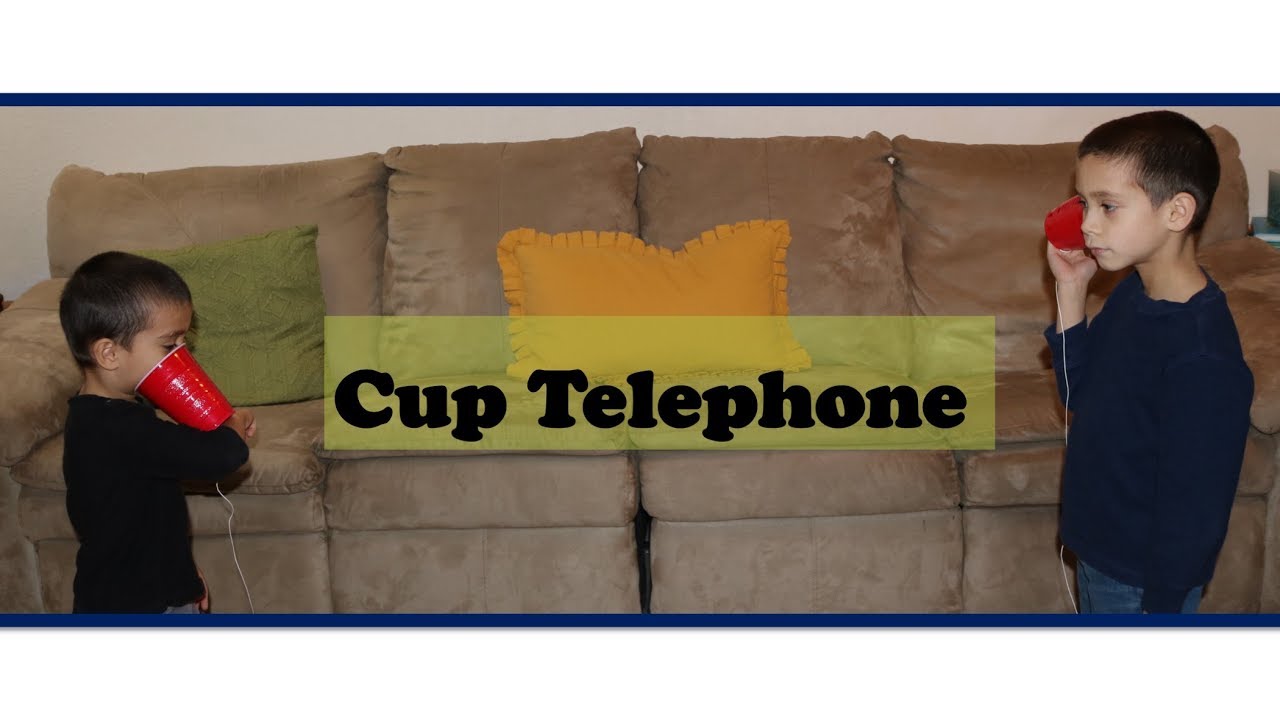 Cup Telephone - TheSciBuddies - YouTube