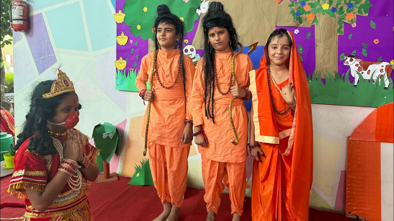 Dusshera Celebration in school | Ramayan Skit | Ram Leela by the ...