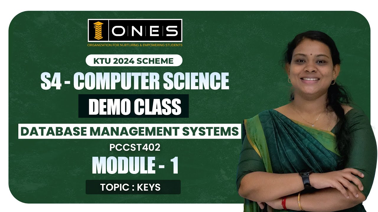 S4 KTU 2024 SCHEME | MODULE 1 | DATABASE MANAGEMENT SYSTEMS | KEYS ...