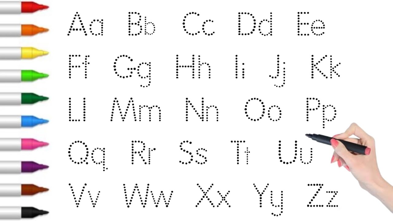 Learn Alphabet Aa,Bb,Cc // Easy Alphabet ABC Drawing and Painting for ...