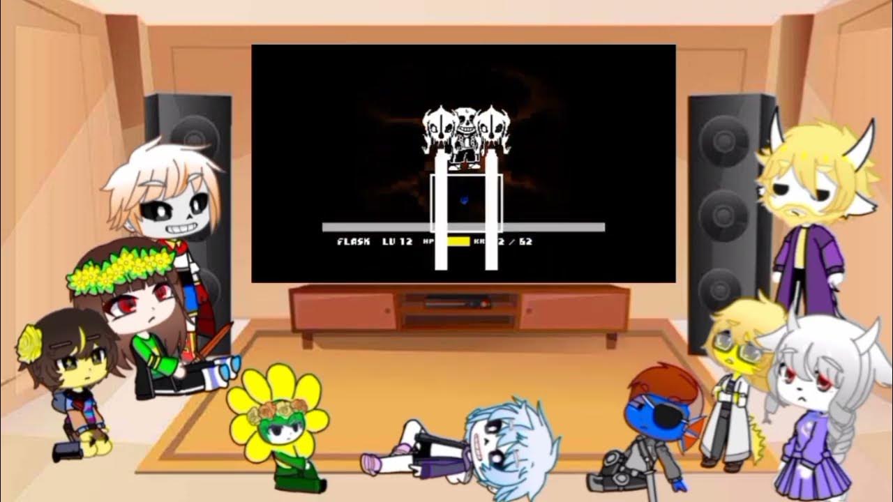 Undertale react to Undertale: Call Of The Void. Phase 3a Sans fight ...