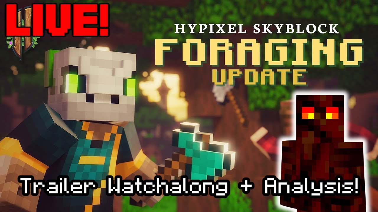 FORAGING UPDATE TRAILER SOON ! | Hypixel Skyblock LIVE Reaction! - YouTube