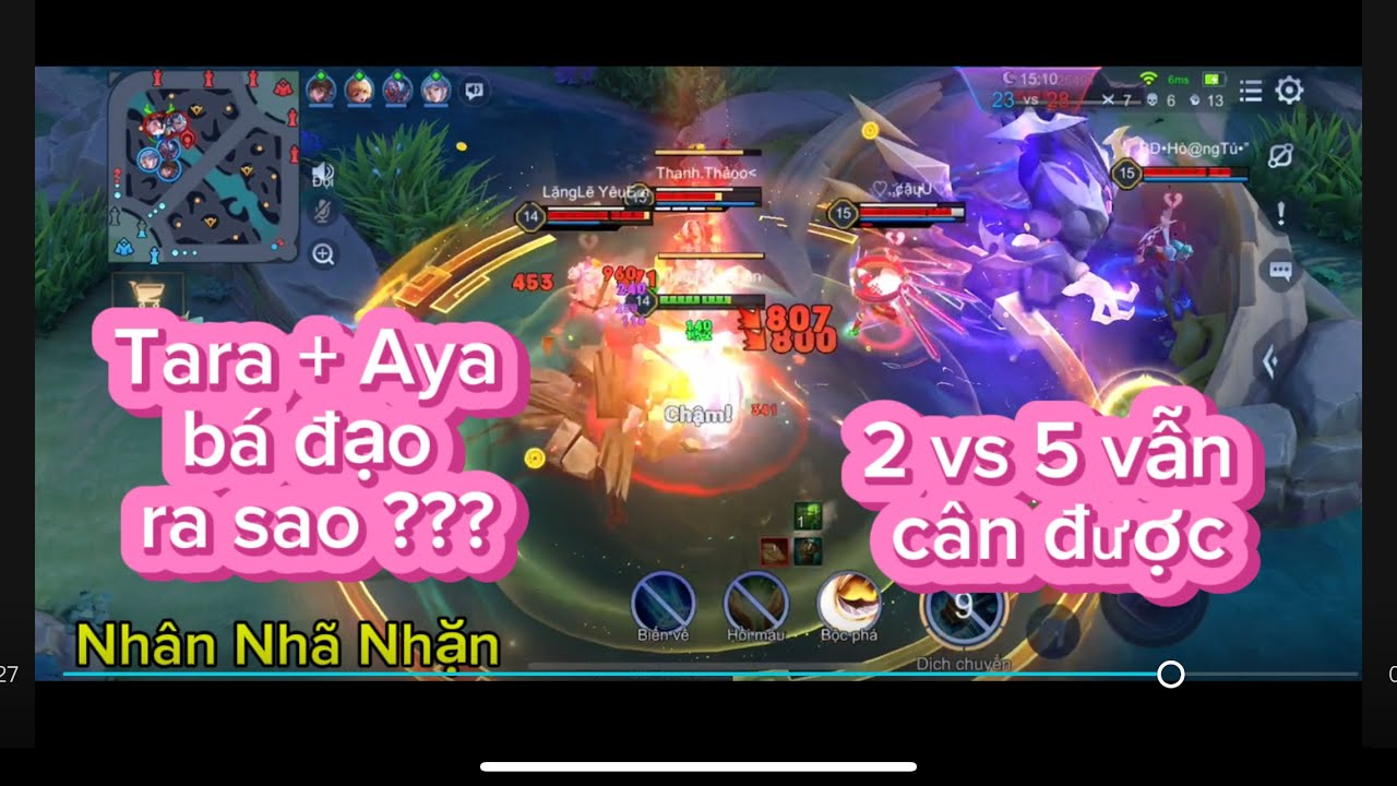 Cặp đôi Tara + Aya bá đạo ra sao??, Game lấy 2 sao quá đơn giản | Liên ...