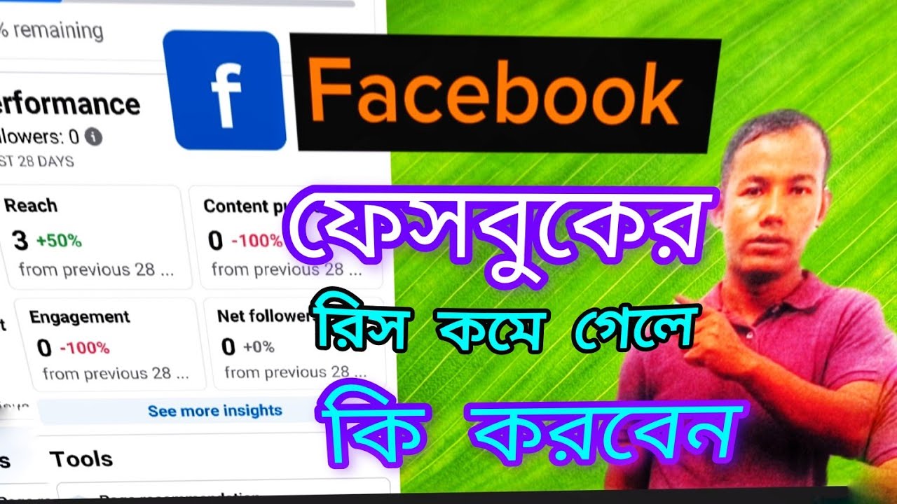 ফেসবুকের রিস কমে গেলে কি করব।, ্how to Facebook rech down Tech sumon@bdsumontechvlog - YouTube