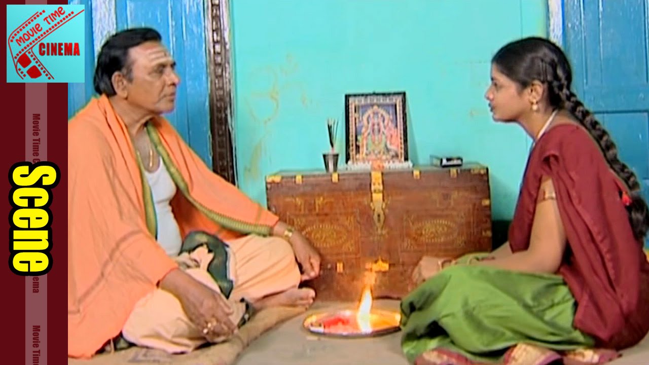 Prathyusha Talking With Her Father About God || Kalabhairava Movie ...