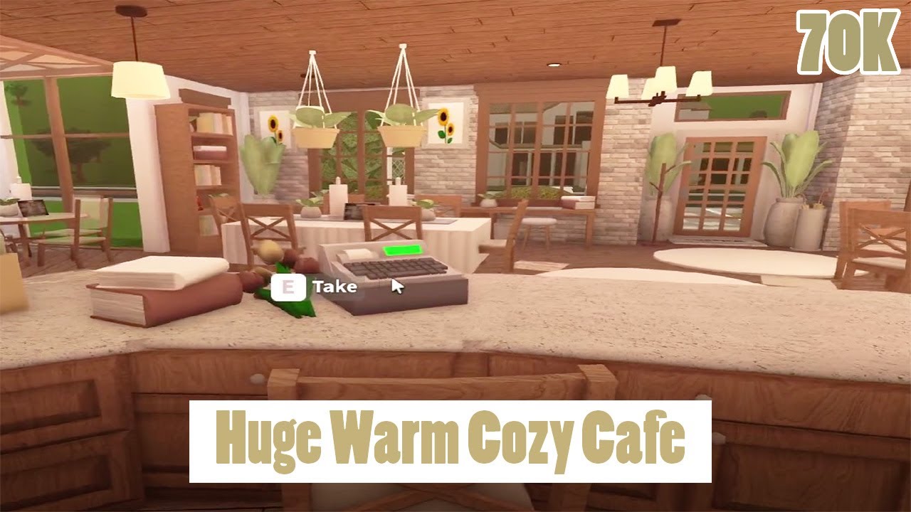 HUGE WARM COZY CAFE-70K-SPEEDBUILD - YouTube