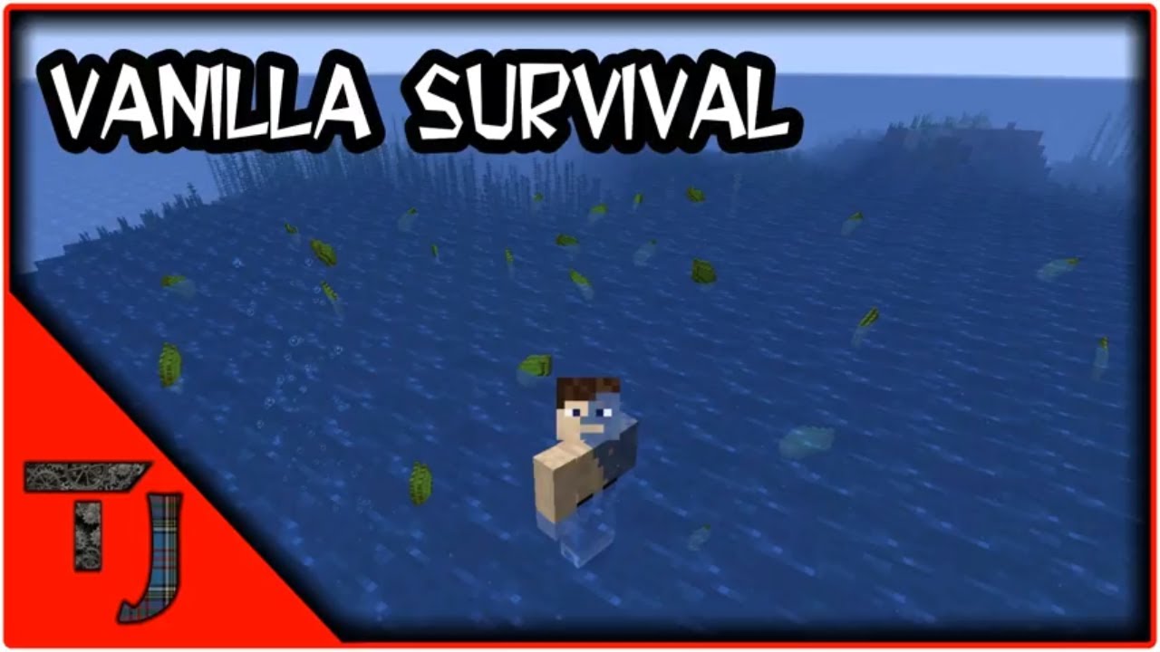 Huge Auto Kelp Farm - Vanilla Minecraft 1.13 Survival - EP10 - YouTube