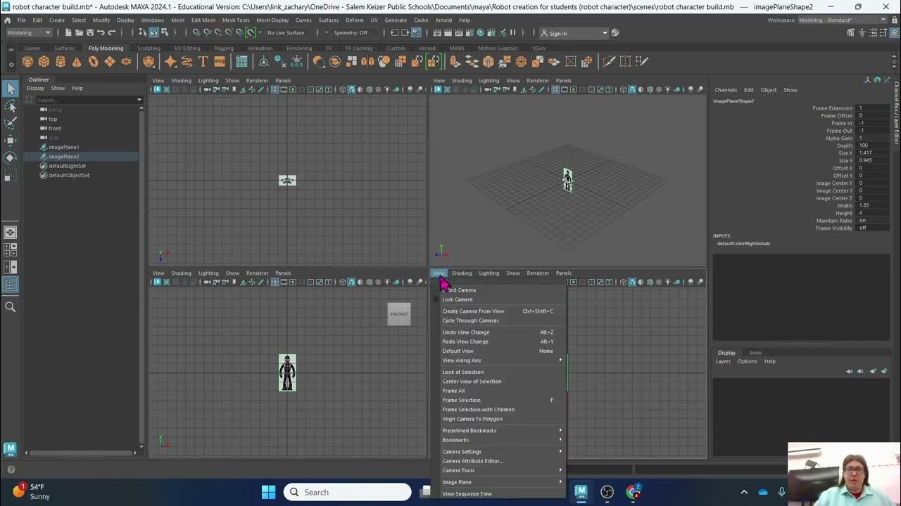 Maya character creation part 1 - YouTube