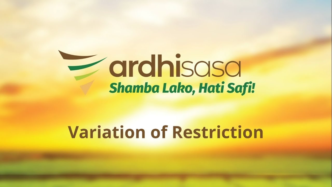 Ardhisasa : How to Apply for Variation of Restriction on Ardhisasa ...
