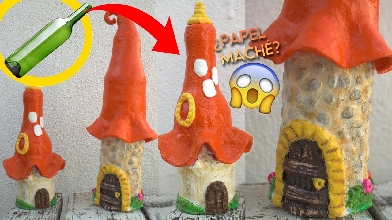 INCREÍBLE IDEA PARA DECORAR CON PAPEL MACHÉ 😱😱 - YouTube