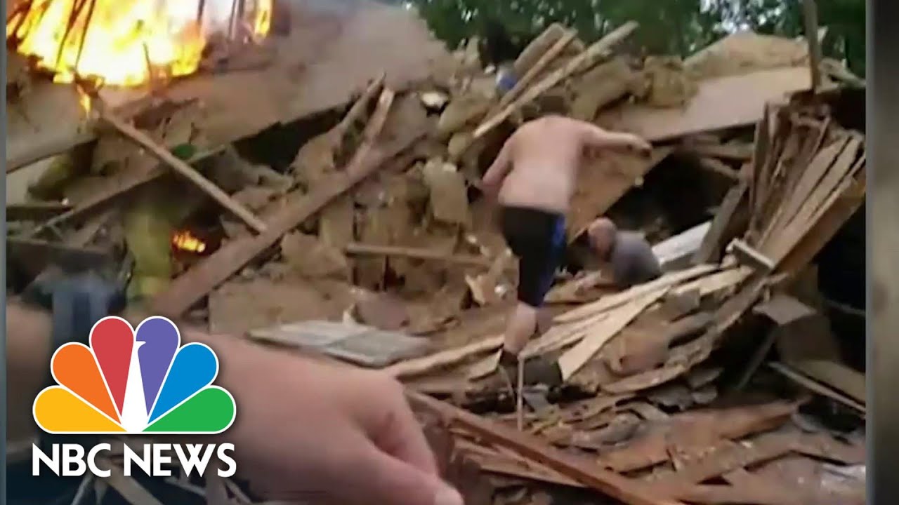 Video Shows Frantic Rescue After Indiana House Explosion | NBC Nightly ...