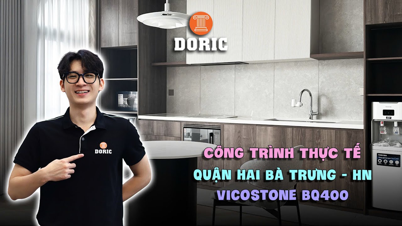 [CÔNG TRÌNH THỰC TẾ] ĐÁ VICOSTONE BQ400 TẠI HAI BÀ TRƯNG - HÀ NỘI - YouTube