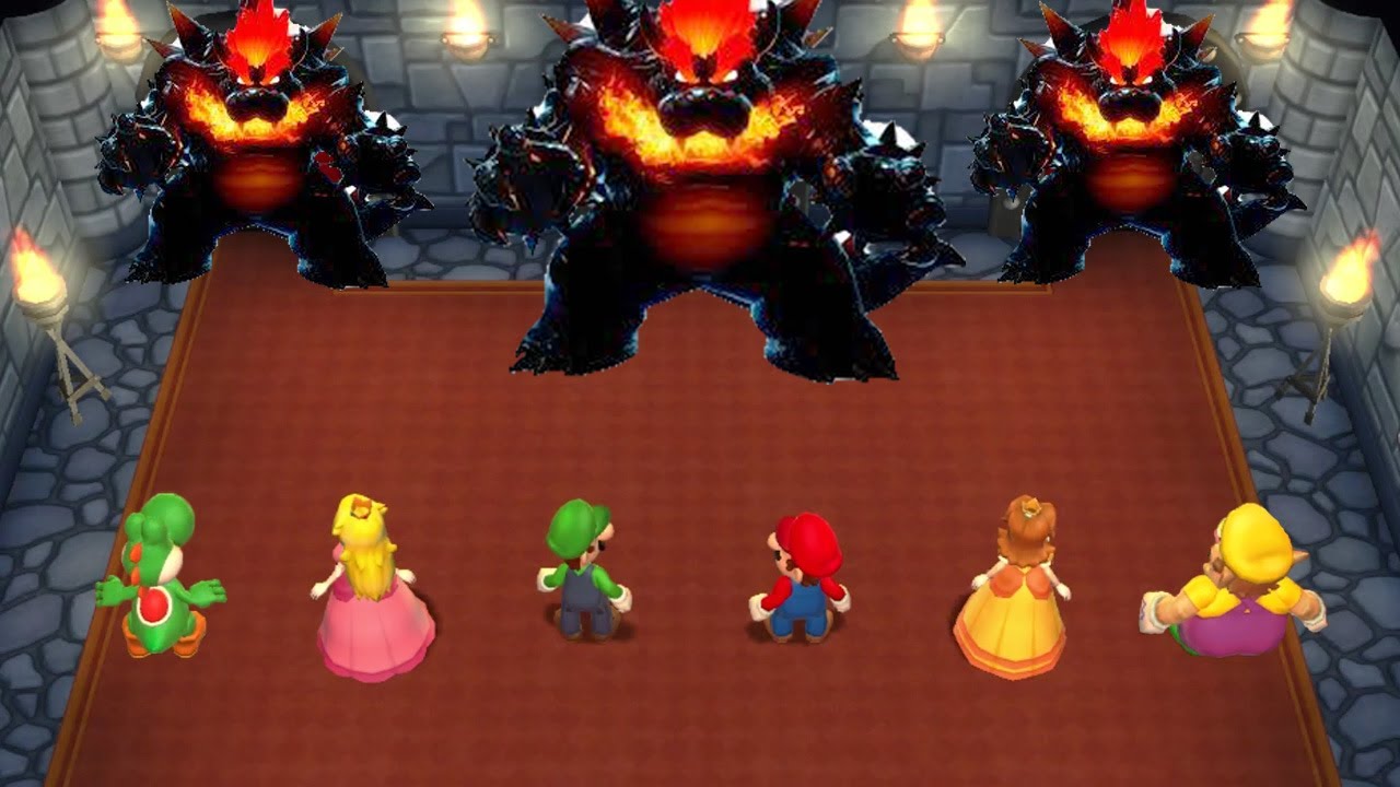 Mario Party 9 Minigame - Mecha Choice - Peach vs Luigi vs Mario vs ...