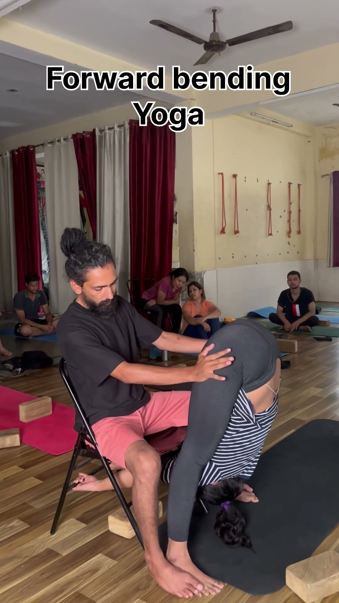 Forward bending yoga - YouTube