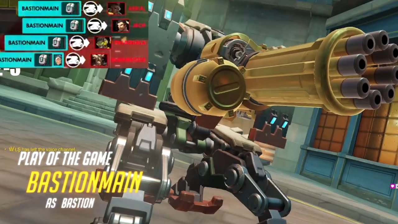 BastionMain Dominating as Bastion! POTG! [ Overwatch Season 29 Top 500 ...