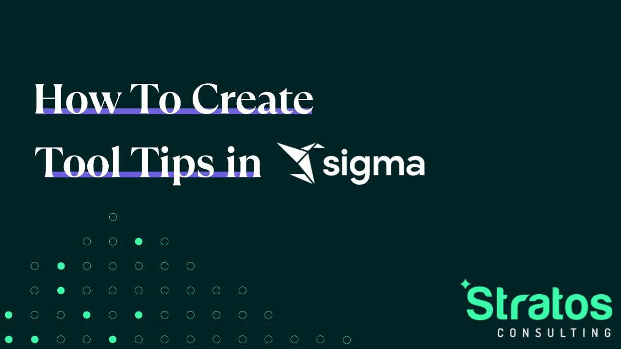 How to Create Tool Tips in Sigma - YouTube