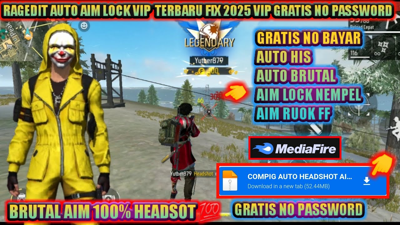 REGEDIT AIMLOCK BRUTAL 100% BADAN HS‼️ AUTO HEADSHOT 2025 -ANTI SERVER CHEAT & ANTI BANNED NGERI ...