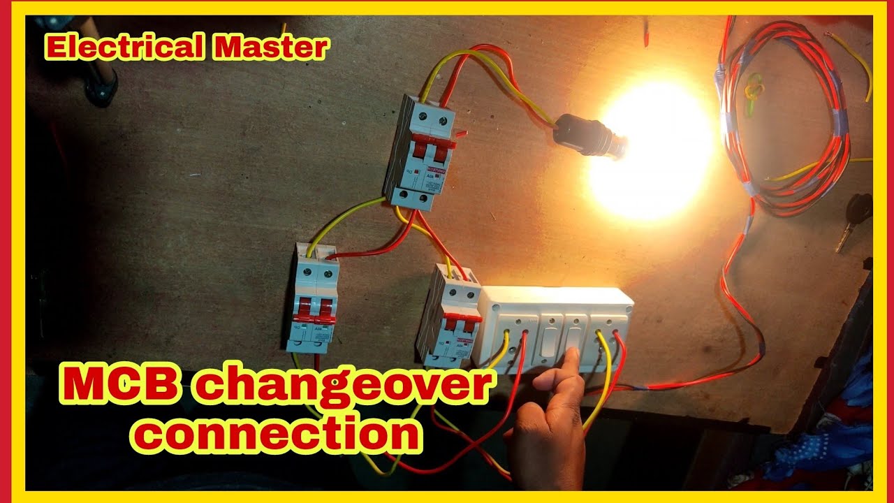 changeover connection / mcb changeover connection / Electrical Master - YouTube