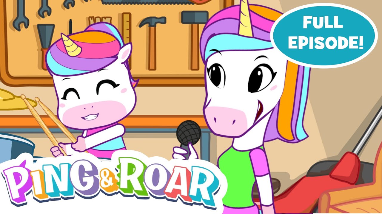 🎤 Ping & Roar Start a Rock Band! | Sing-Along Dance Party 🎸 | Dinosaur ...