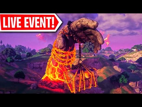 New Fortnite Lava Titan Hand *LIVE EVENT* - YouTube