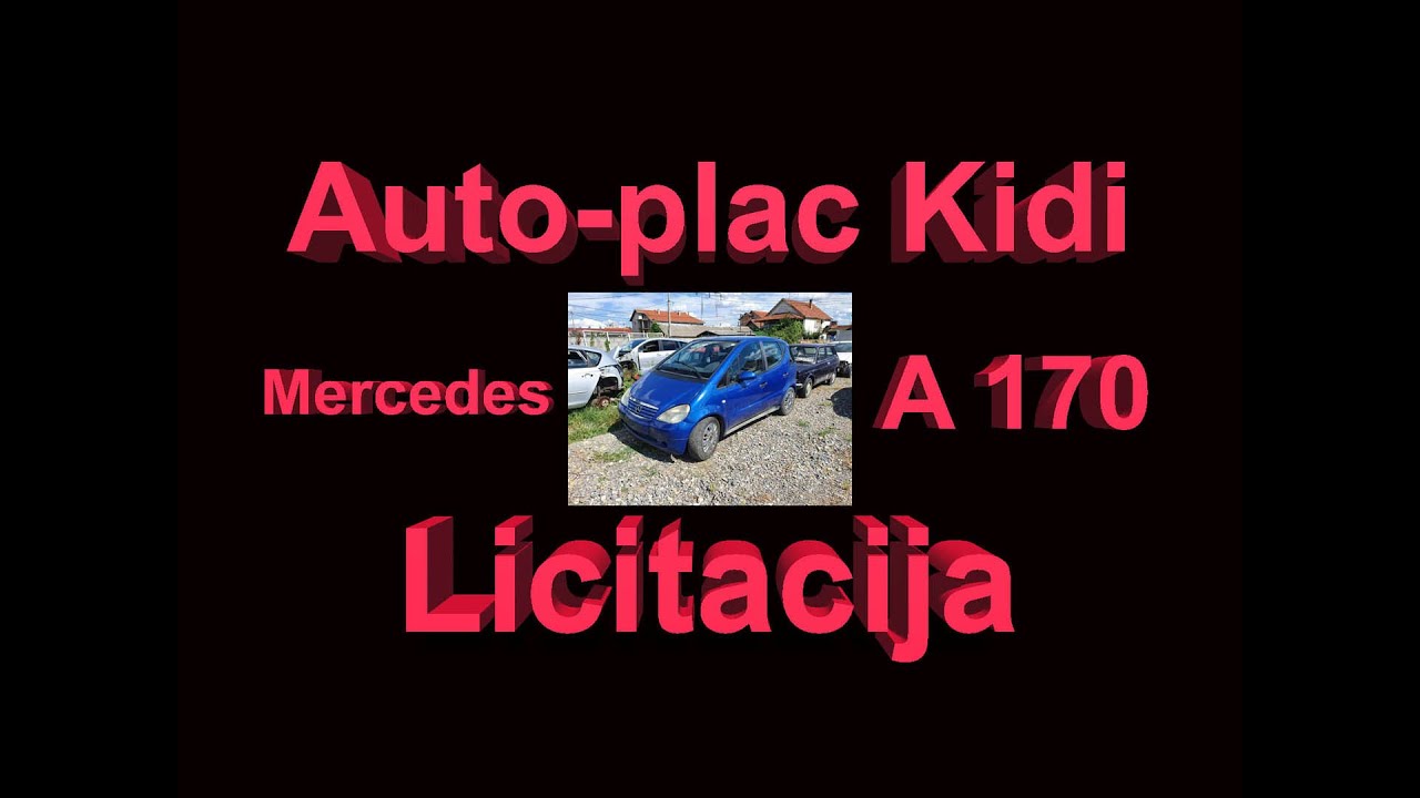 Auto-plac Kidi. Mercedes A 170 - YouTube