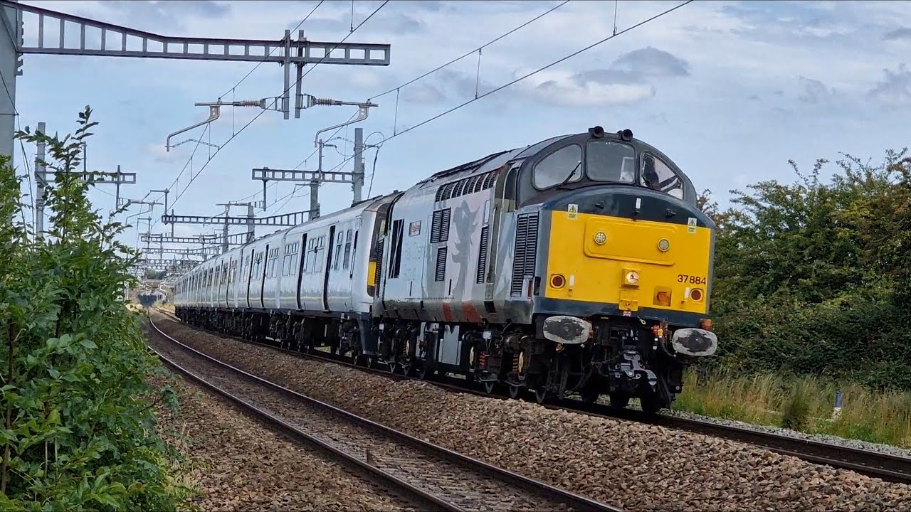 A Few Trains at Wootton Bassett Foot Crossing 10/08/23 (Including a ...