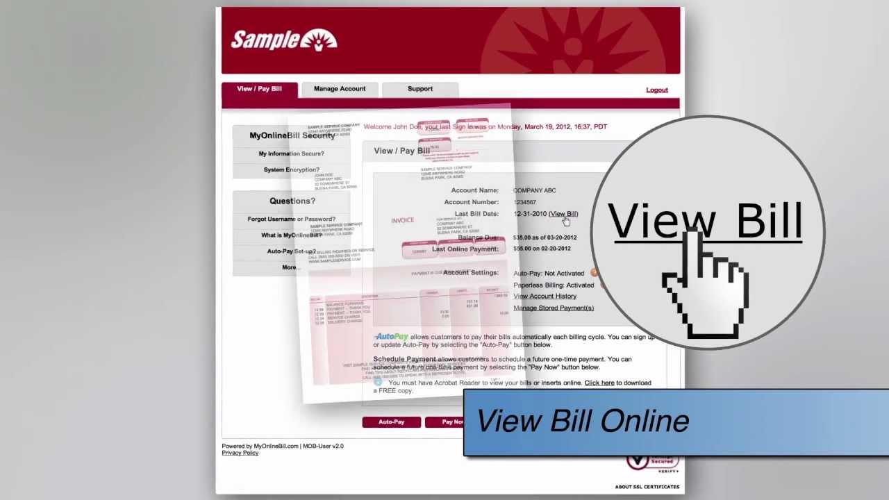 MyOnlineBill - Hosted Electronic Bill Presentment & Payment (EBPP ...
