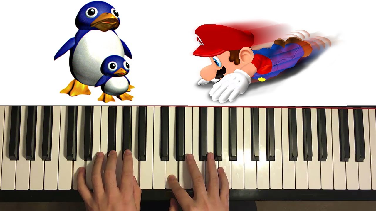 Super Mario 64 - Slide Theme (Piano Tutorial Lesson) - YouTube