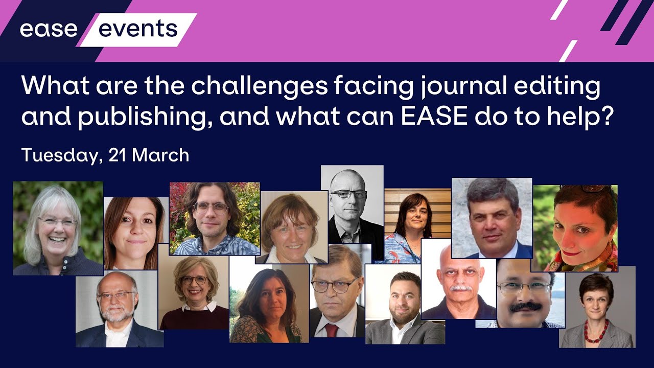 What are the challenges facing editing and publishing (EASE Webinar ...