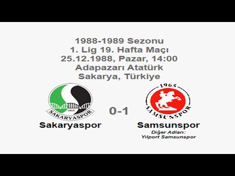 Sakaryaspor 0-1 Samsunspor [HD] 25.12.1988 - 1988-1989 Turkish 1st League Matchday 19