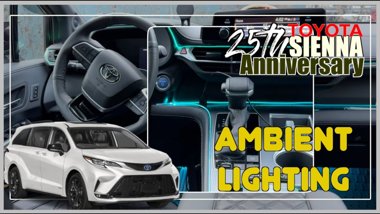 Interior Ambient Lighting Install on our Toyota Sienna - YouTube