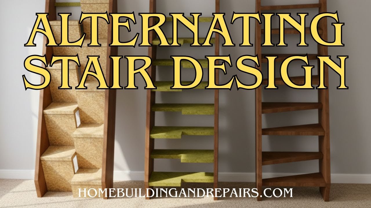 3 Alternating Tread Stair Design Ideas - Space-Saving Solutions - YouTube