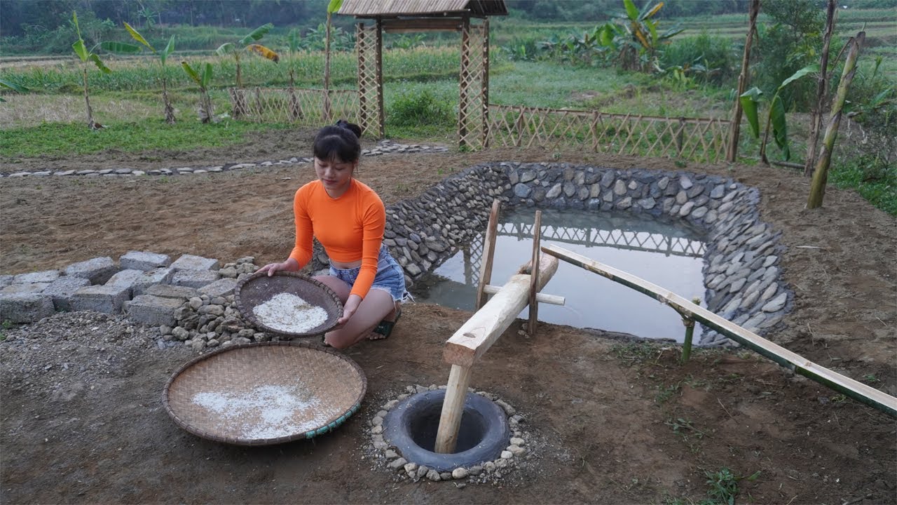 Water tank construction use stone and cement sand, smart invention use ...