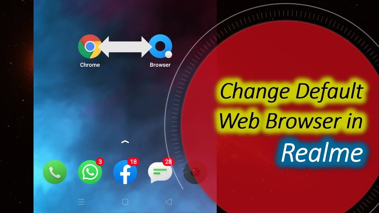 How to Change Default Web Browser in Realme - YouTube