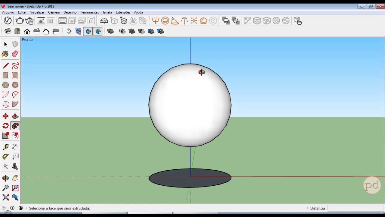 COMO CRIAR UMA ESFERA NO SKETCHUP - YouTube