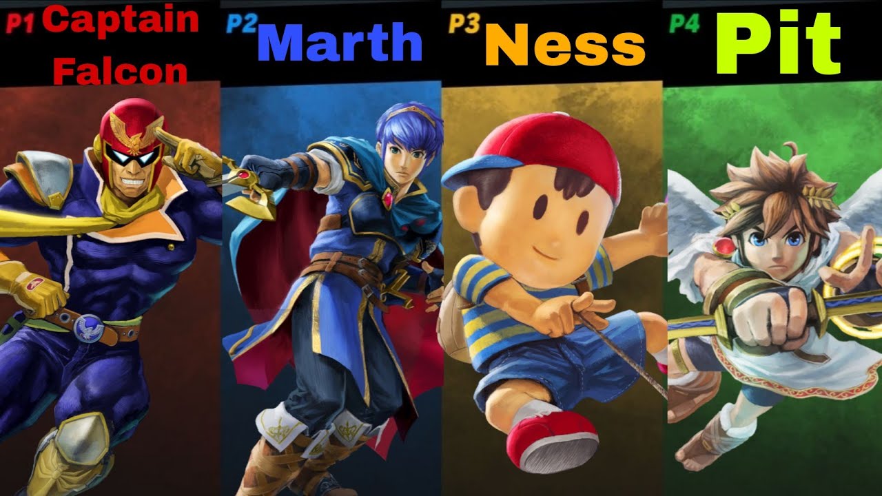Super Smash Flash 2- Captain Falcon Vs Marth Vs Ness Vs Pit - YouTube