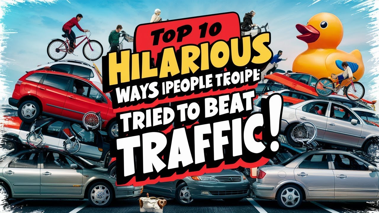 Top 10 Hilarious Ways People Tried to Beat Traffic - YouTube