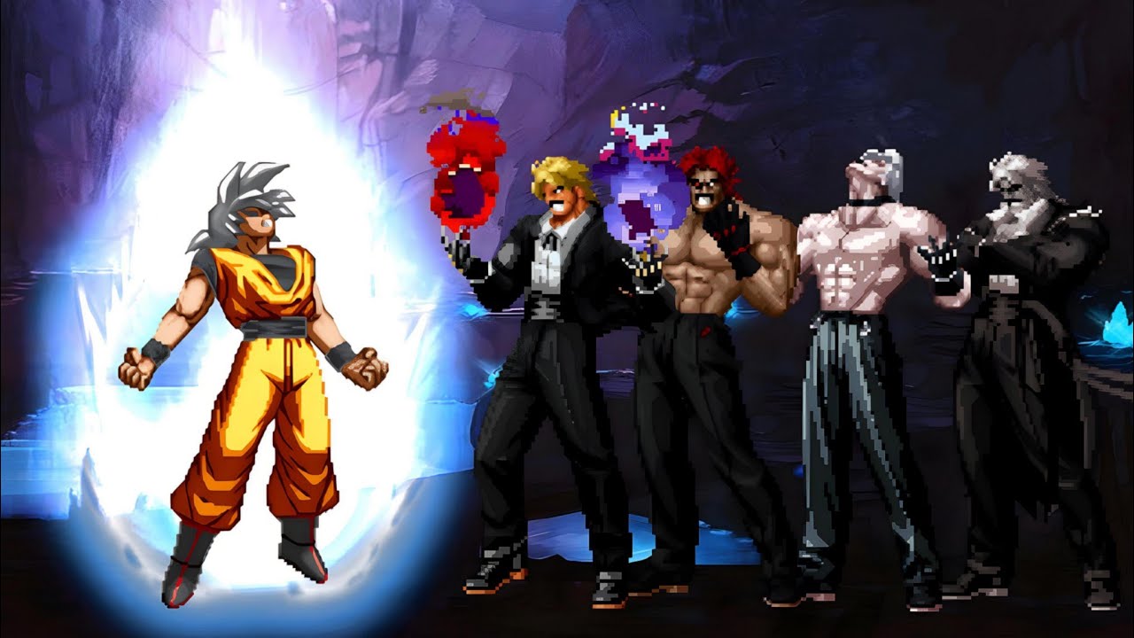 [DBZ vs KOF] Goku LV 12 vs Rugal Bernstein Team - YouTube