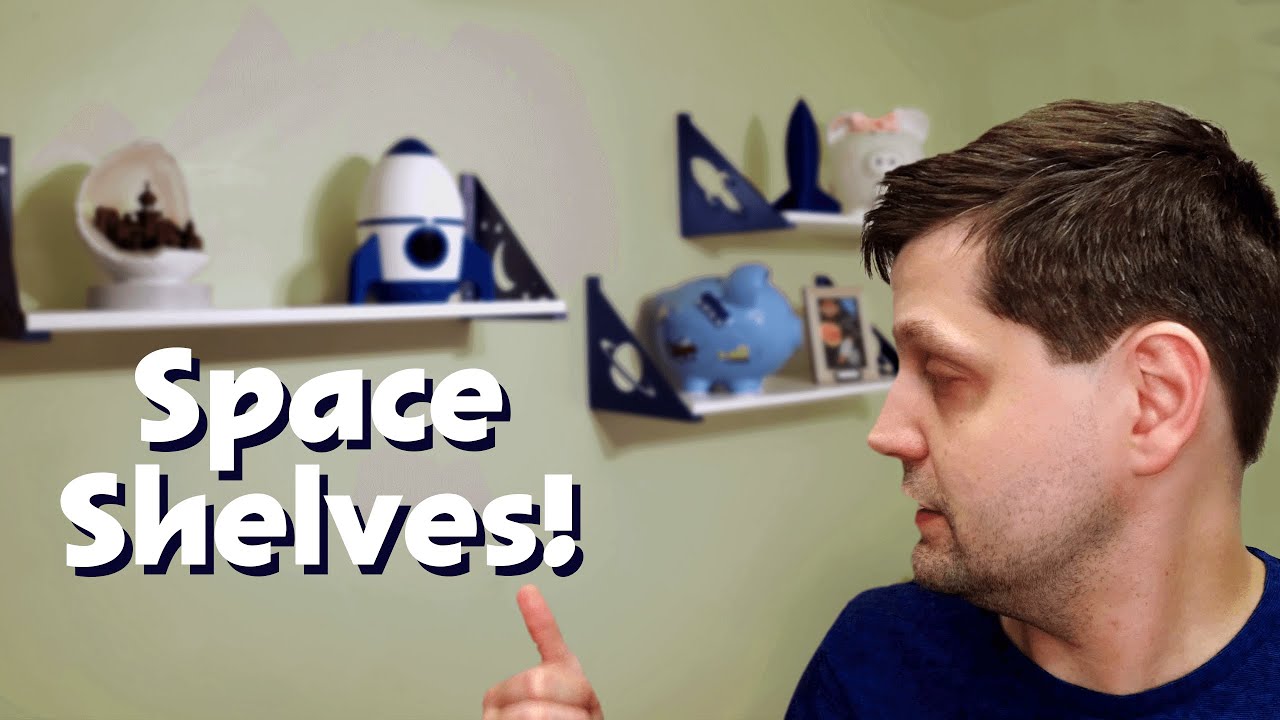 3d Printed Space-Themed Shelves for my Kids' Room - YouTube