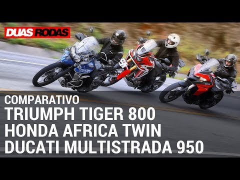 COMPARATIVO | TIGER 800 x AFRICA TWIN x MULTISTRADA 950