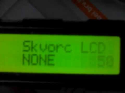 LCD 40x2 with Hitachi HD44780 controller- test - YouTube