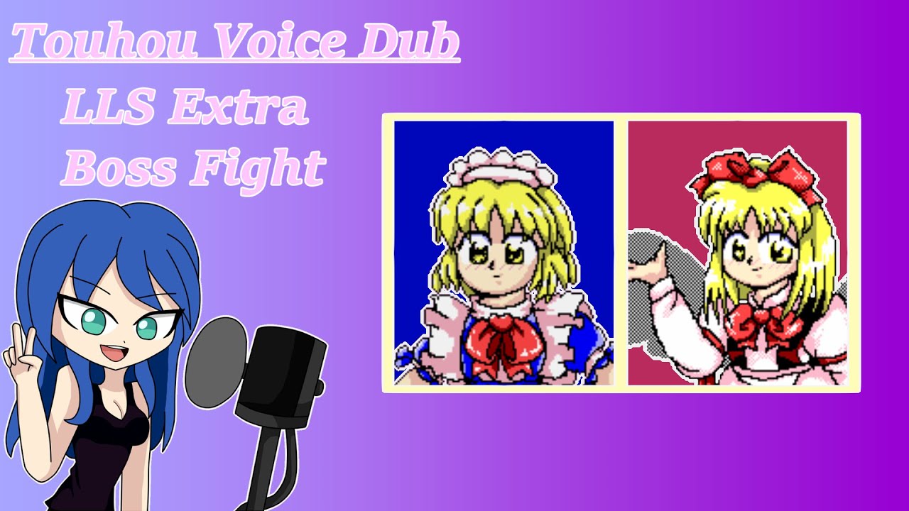 [Touhou Voice Dub] LLS Extra Boss Fight - YouTube